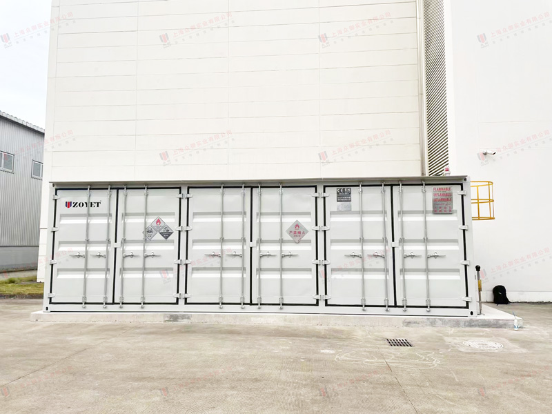 Yakult-Outdoor chemicals storage container